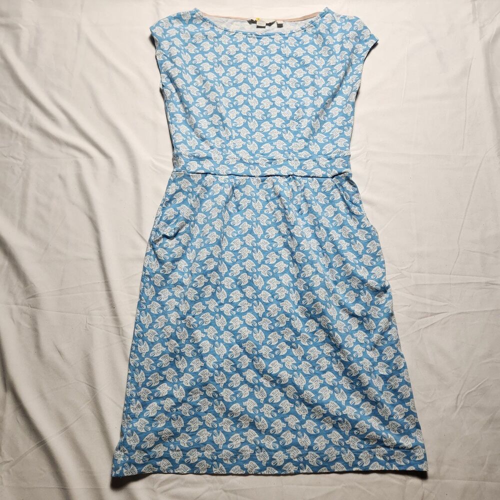 Boden Womens 2p Florrie Dove Bird Print Jersey Dress … - Gem